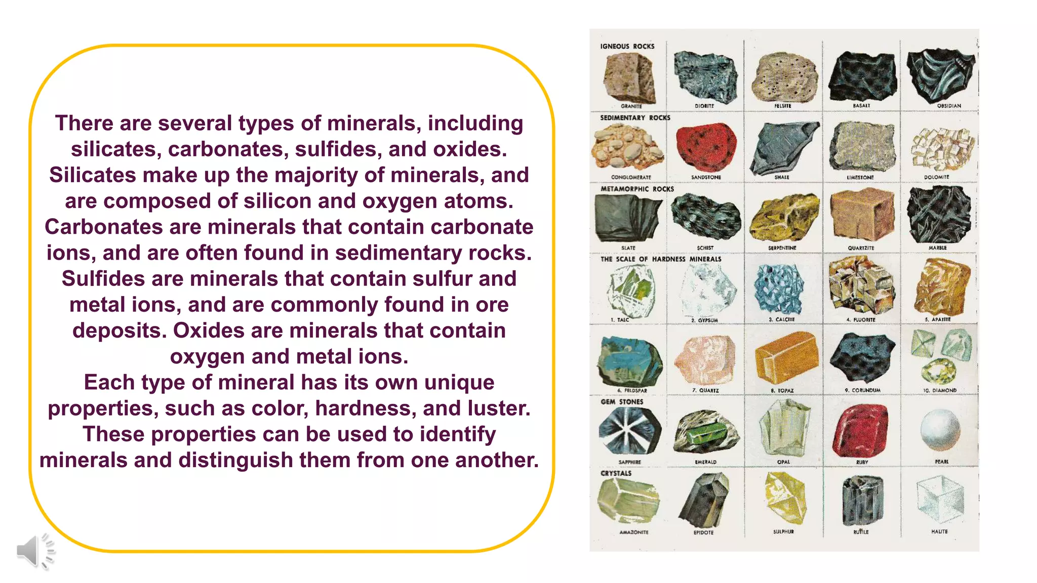 Earth Structure, Minerals In Earth, Physical Properties Of Minerals | PPT