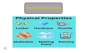 Earth Structure, Minerals In Earth, Physical Properties Of Minerals | PPT