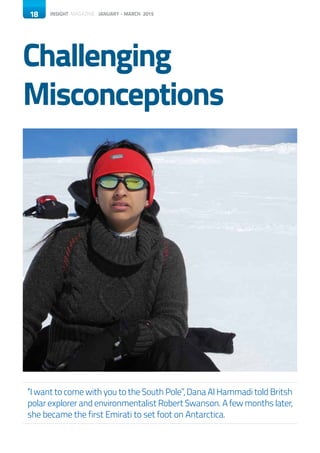 Dana Al Hammadi: First Emirati woman to set foot on Antarctica | PDF