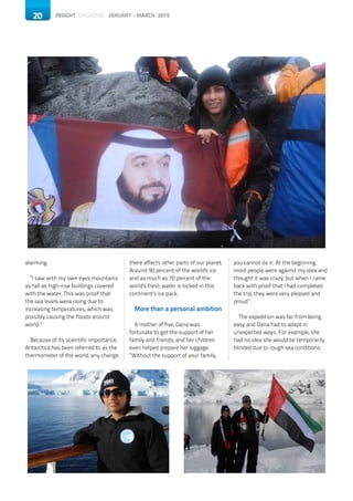 Dana Al Hammadi: First Emirati woman to set foot on Antarctica | PDF