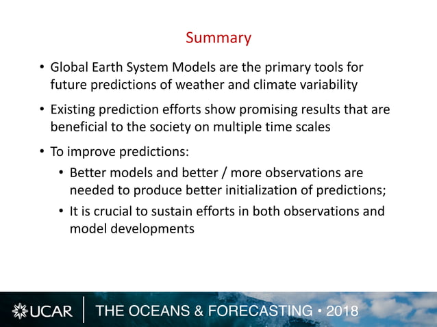 Computer Modeling Capabilities + Challenges for Earth System ...