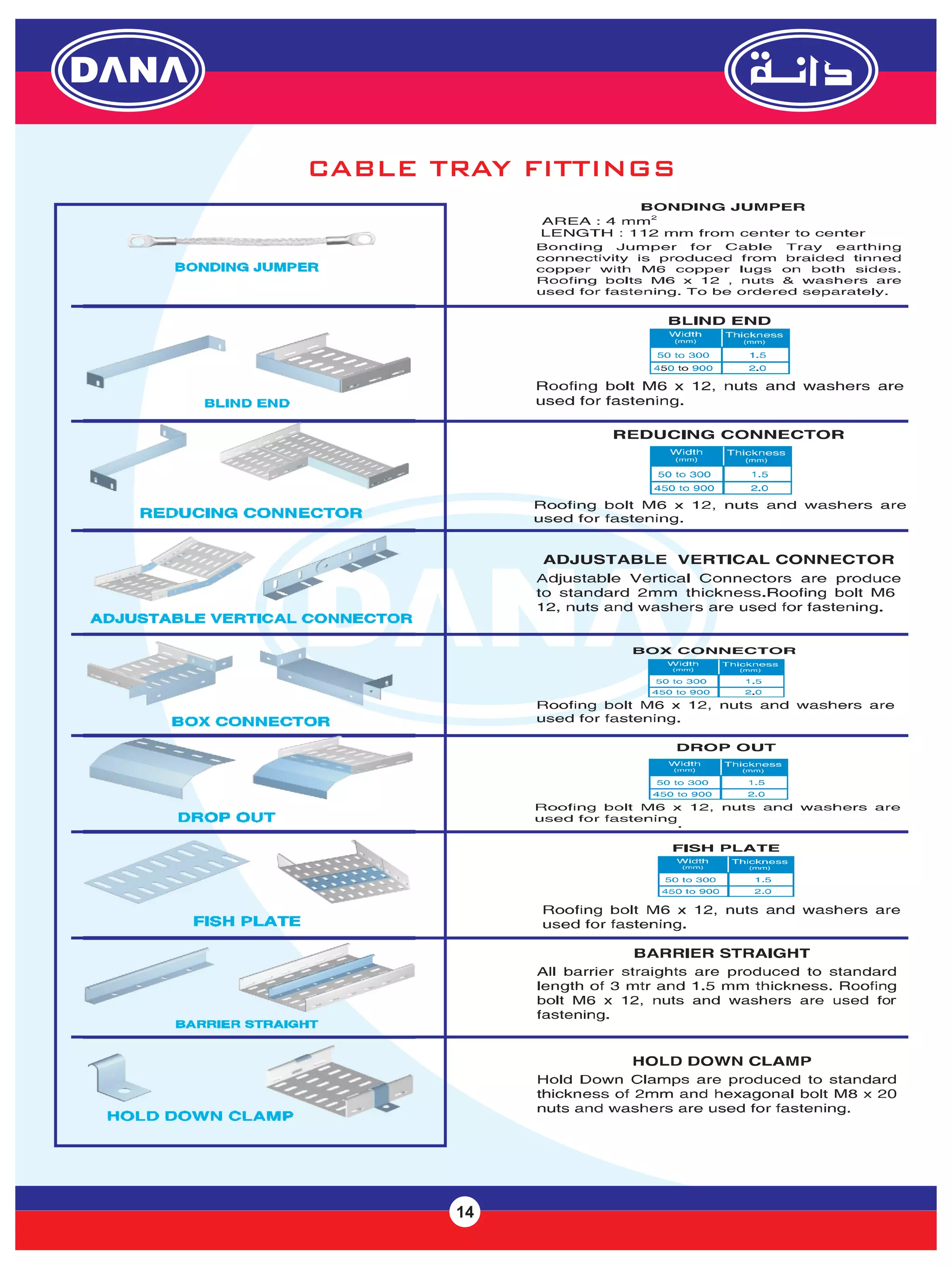 Dana Cable Trays/Troughs [Hot Dip Galvanized/Stainless Steel/Aluminum ...