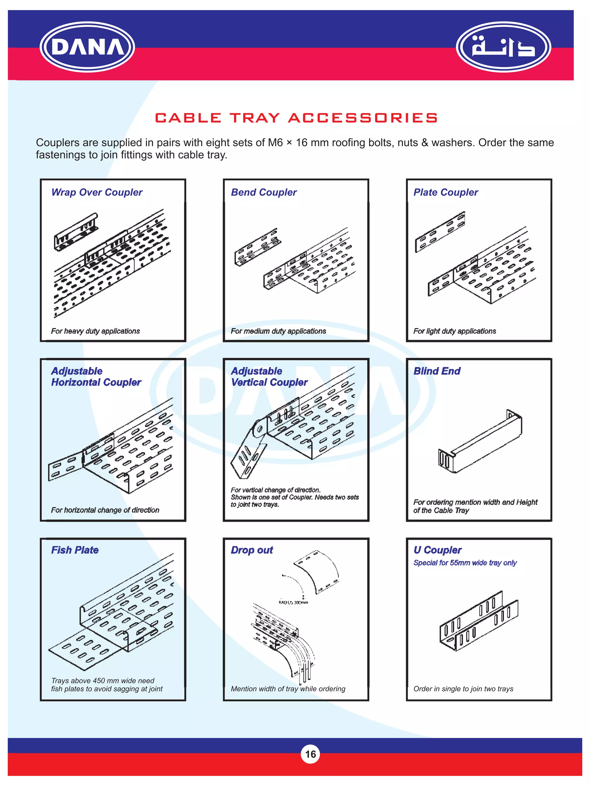 Dana Cable Trays/Troughs [Hot Dip Galvanized/Stainless Steel/Aluminum ...