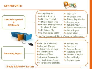 Dana Clinic Management System (DCMS) | PPTX