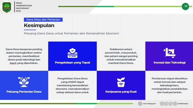 DANA DESA DAN PERTANIAN DESA - MEMBANGUN KEMANDIRIAN DESA | PDF