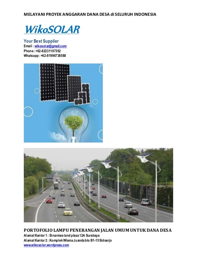PENGADAAN PROYEK PENERANGAN LAMPU JALAN UMUM DAN DESA PENGADAAN PROYEK PENERANGAN LAMPU JALAN UMUM DAN DESA