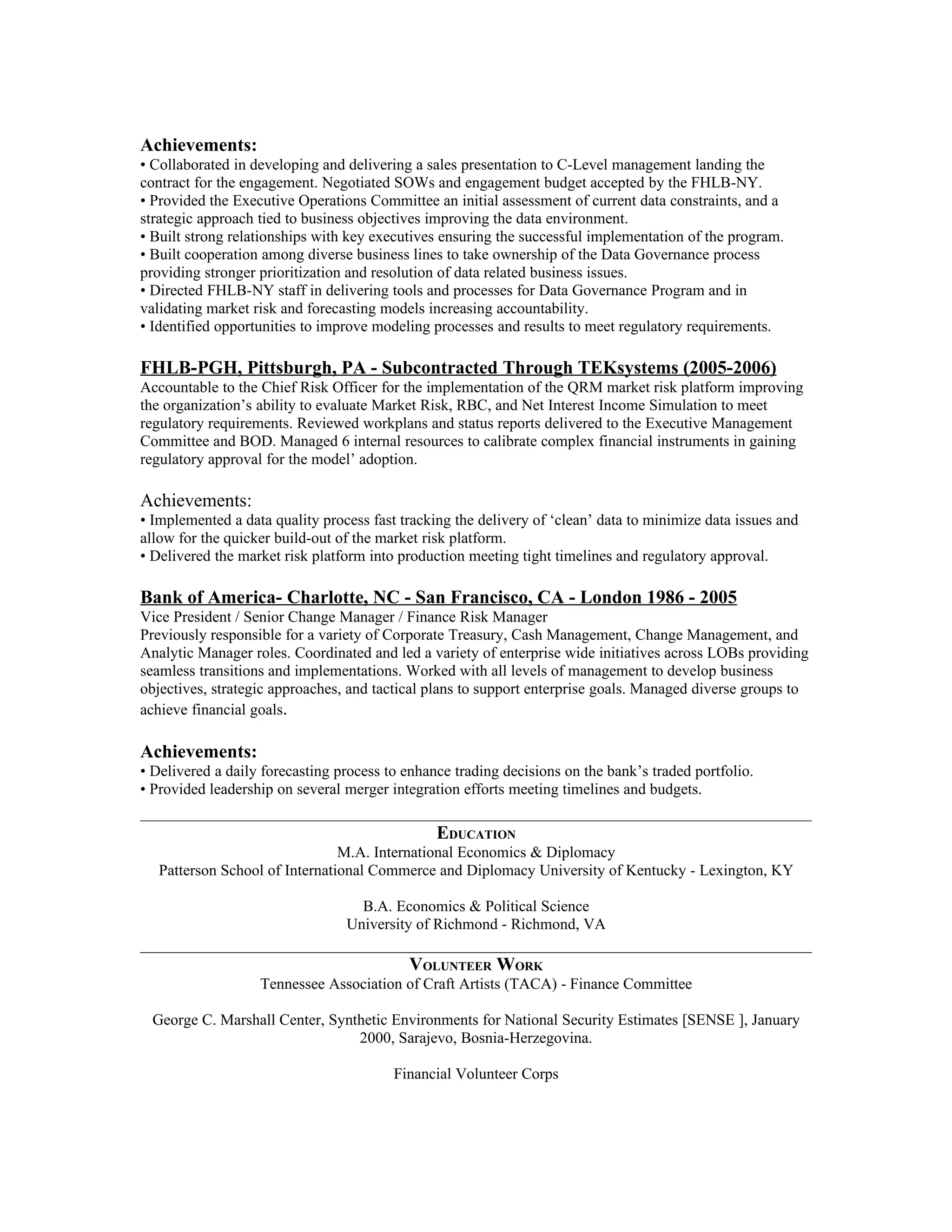 Dana F Blickwedel Resume | DOC