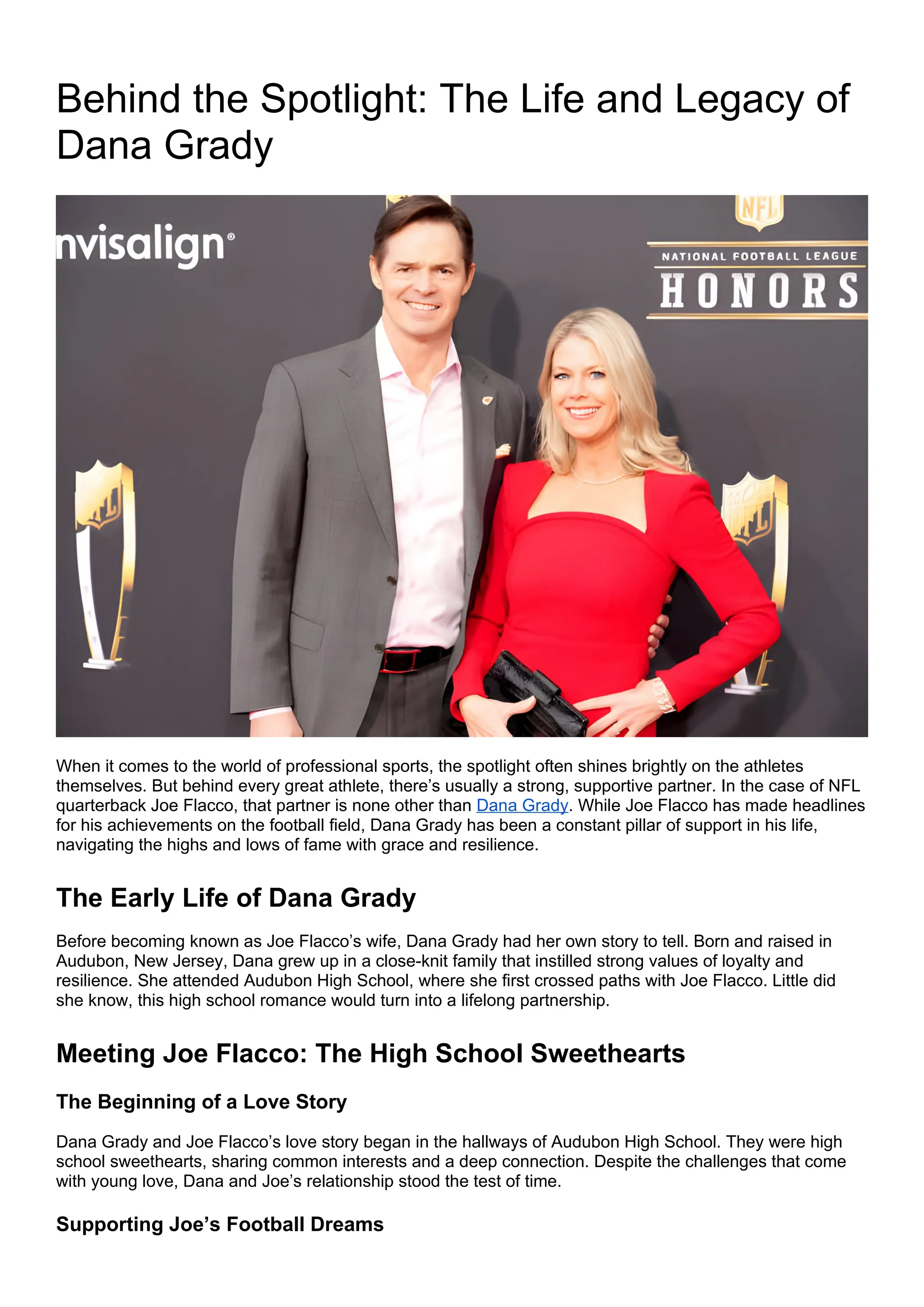 Behind the Spotlight: The Life and Legacy of Dana Grady | DOCX