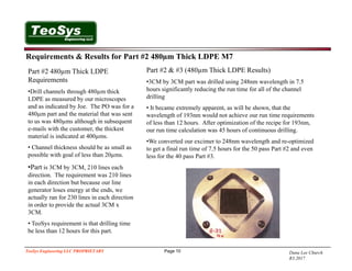 UV Channel Drilling in LDPE using an Excimer Laser and its Available ...