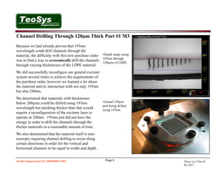 UV Channel Drilling in LDPE using an Excimer Laser and its Available ...
