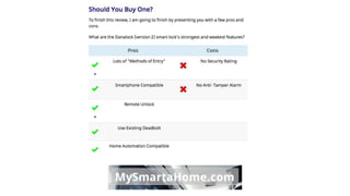 Danalock Version 2 Smart Lock | PPTX