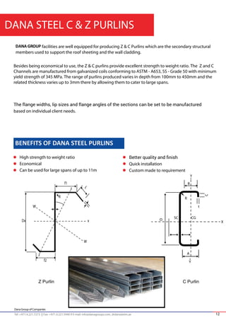 Dana steel uae-oman-qatar-bahrain-saudi - Sandwich Panel-Z purlins ...