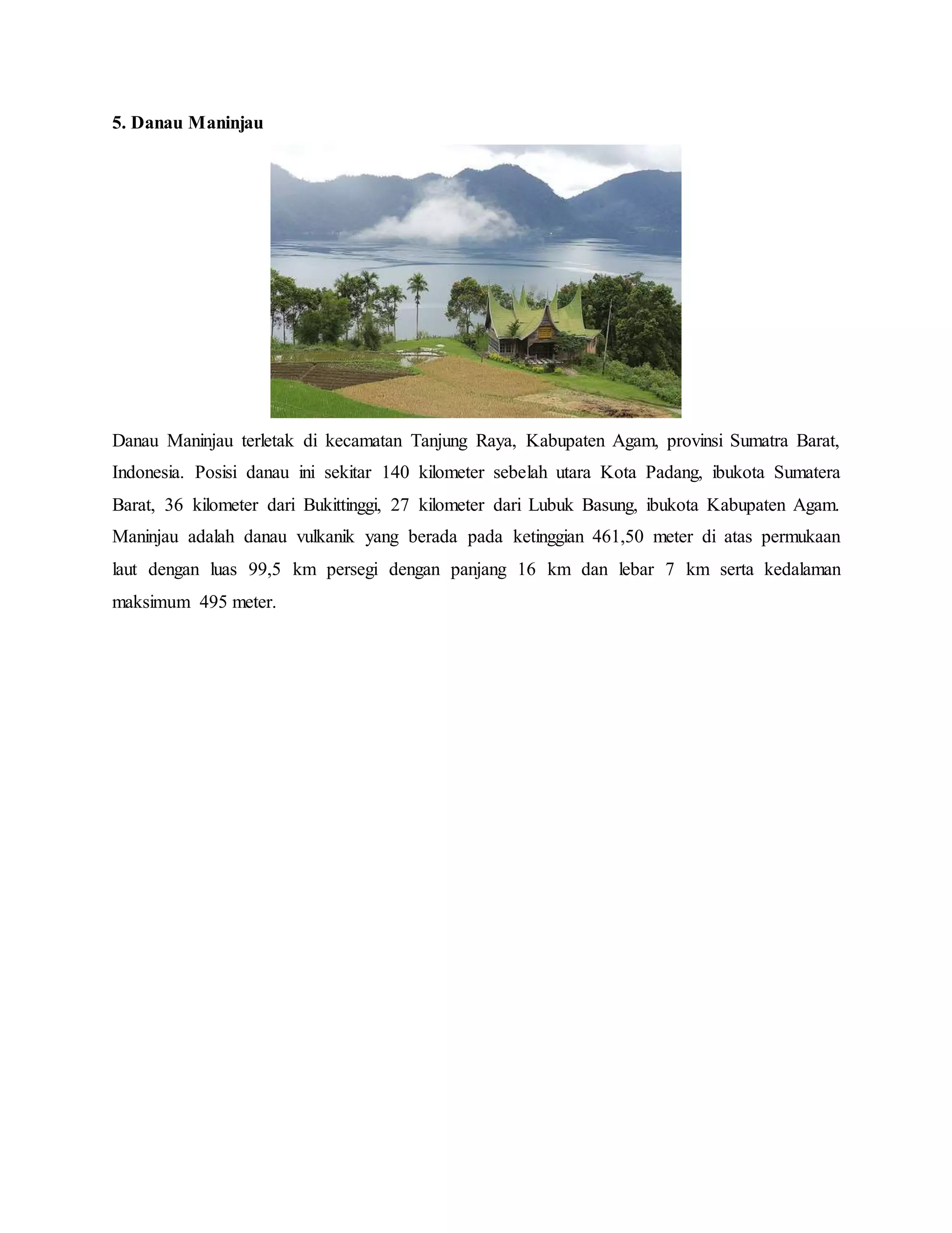 Danau buatan dan alami | PDF