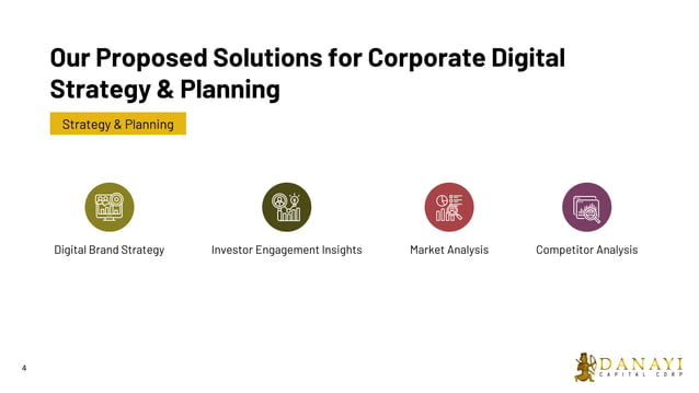 Danayi Capital Corporate Presentation | PDF | Marketing and Advertising ...