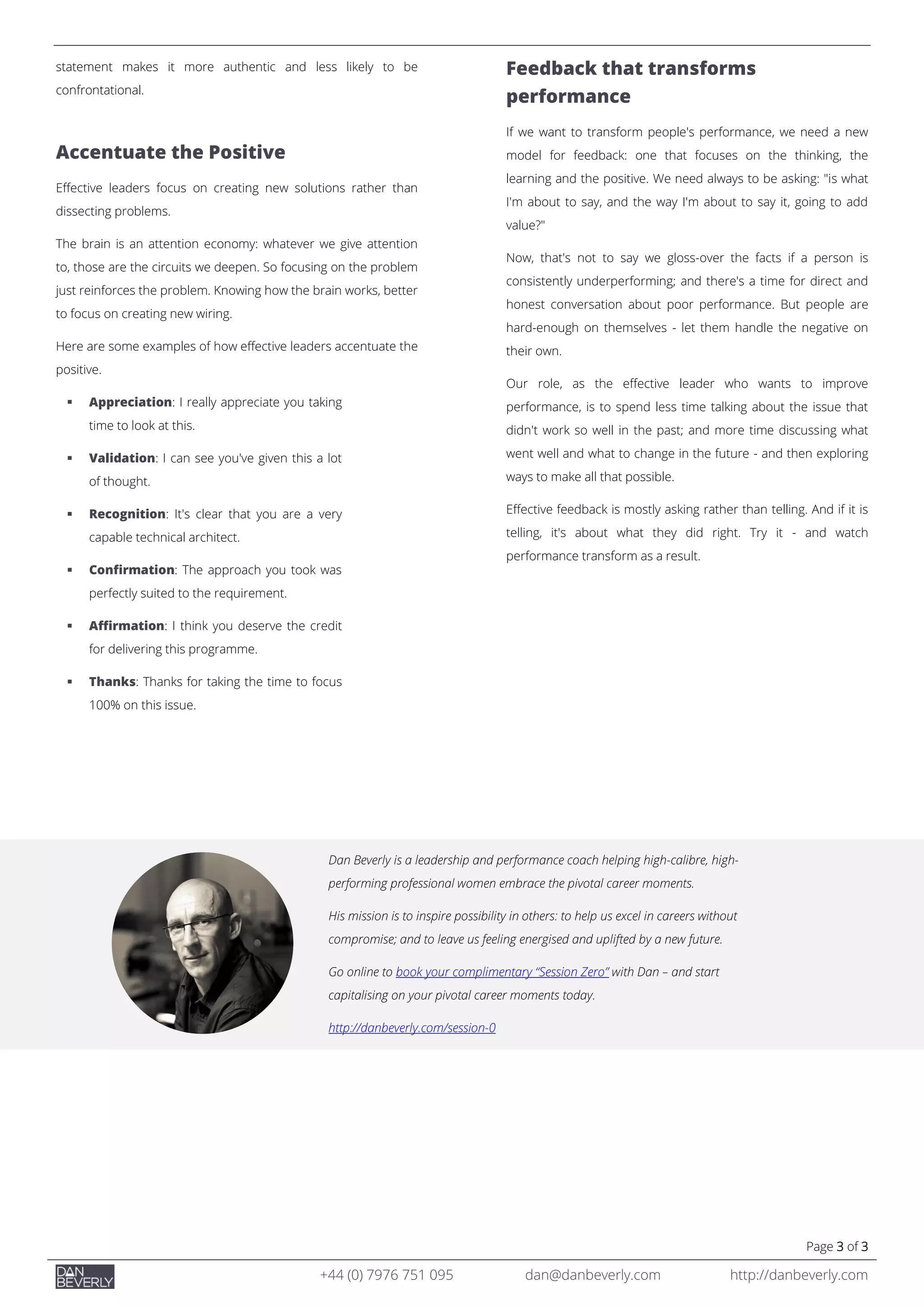 7 Steps to Giving Effective Feedback | PDF