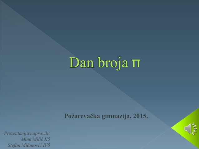 Dan broja pi | PPT
