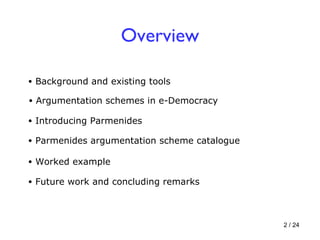 Supporting Argument in e-Democracy | PPT