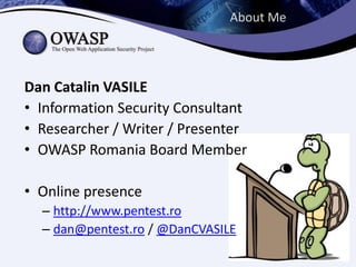 Dan Catalin Vasile - Hacking the Wordpress Ecosystem | PPT