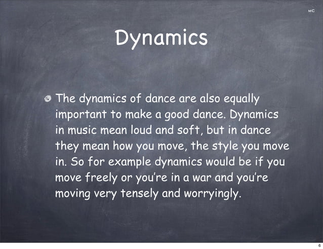 The Elements and Principles of Dance Presentation | PDF