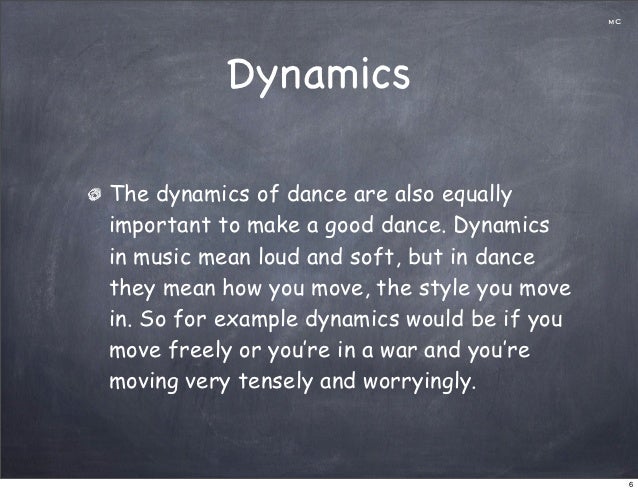 The Elements and Principles of Dance Presentation