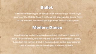 Dance is a multifaceted art form that combines rhythm, movement, and ...