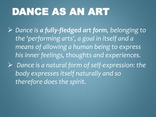 The discussion of dance in 12th grade... | PDF