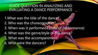 DANCE-COMPOSITION-AND-APPTECIATION-grade-12-lesson-3.pptx | Dance ...