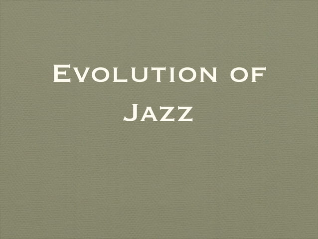 Dance 2 jazz powerpoint evolution | PPT