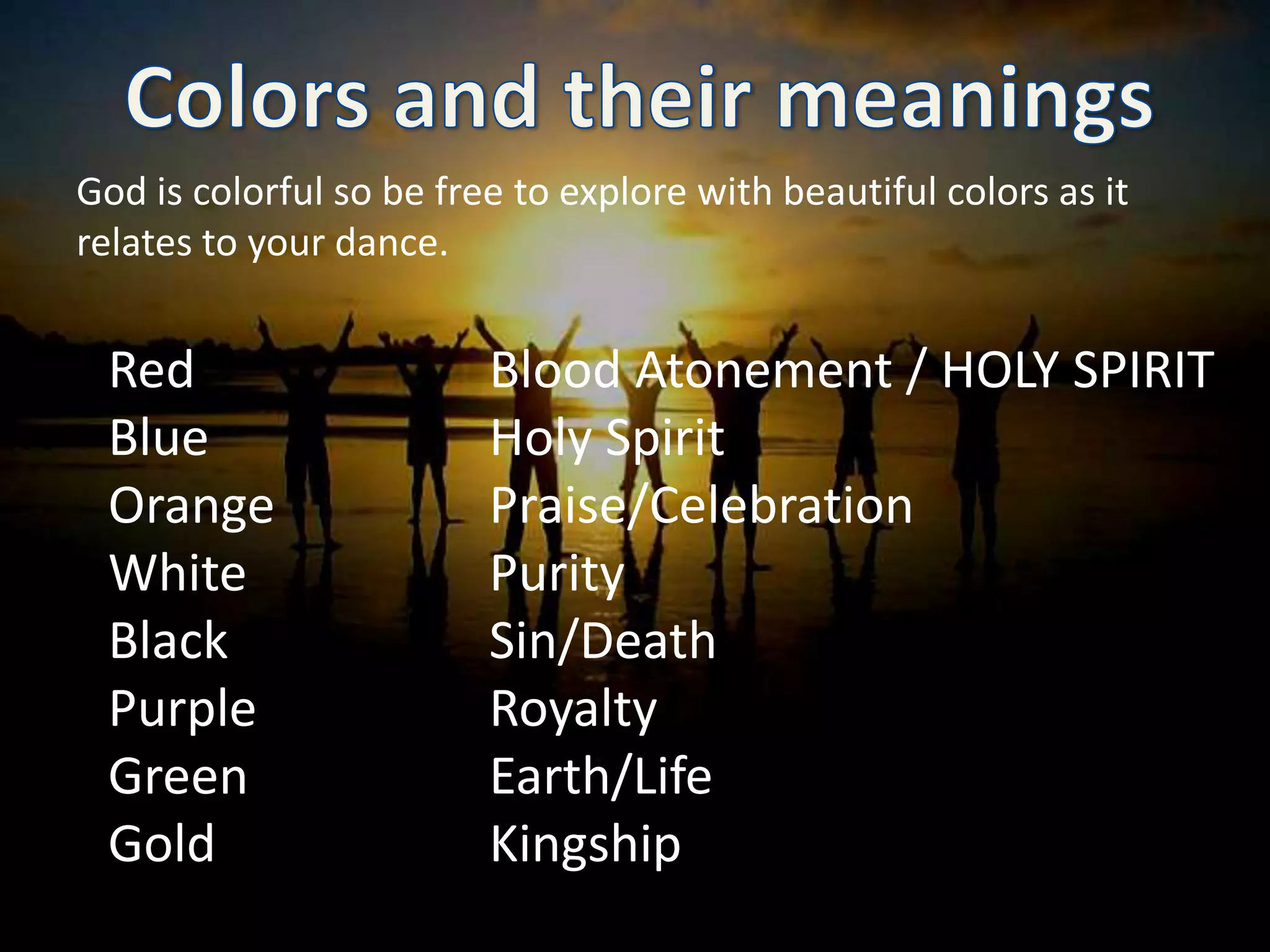 SPIRITUAL DANCE: Dance for Jesus | PPTX