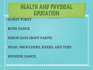 Dance and movement presentation | PPT