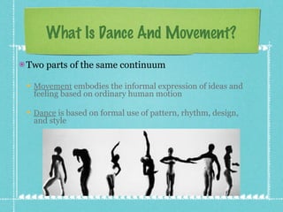 Dance and movement presentation | PPT