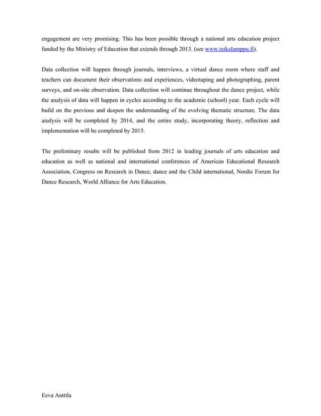 Dance As A Place For Learning Eeva Anttila | PDF