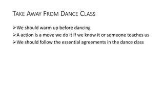 Dance class reflection | PPT