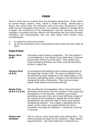 Dance composition handbook (1) | PDF