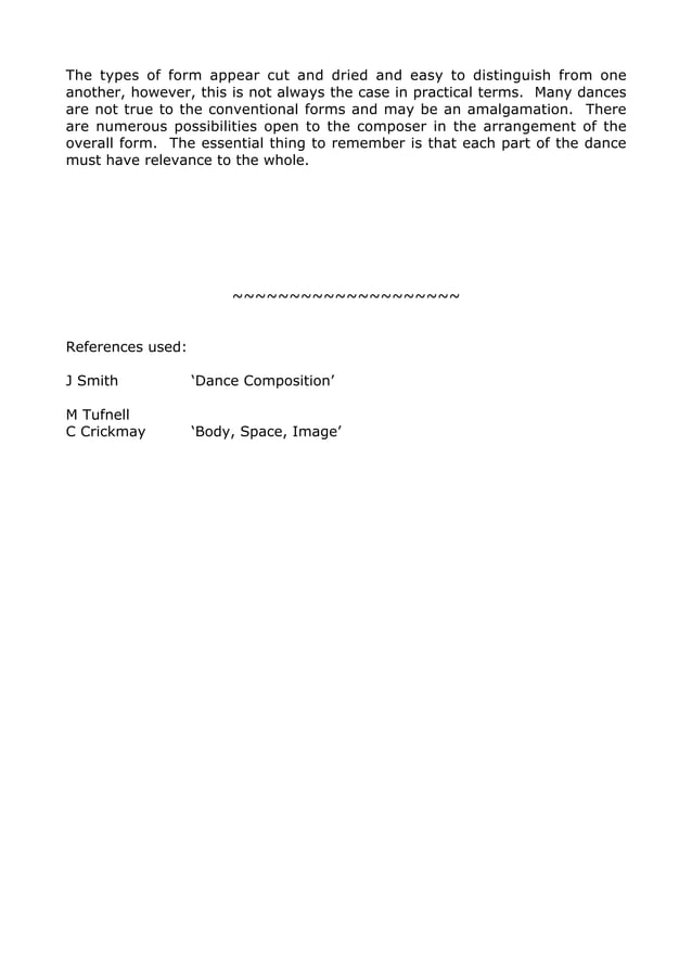 Dance composition handbook (1) | PDF | Musicals | Genres