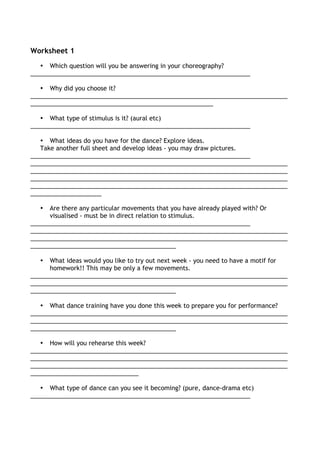 Dance composition handbook (1) | PDF