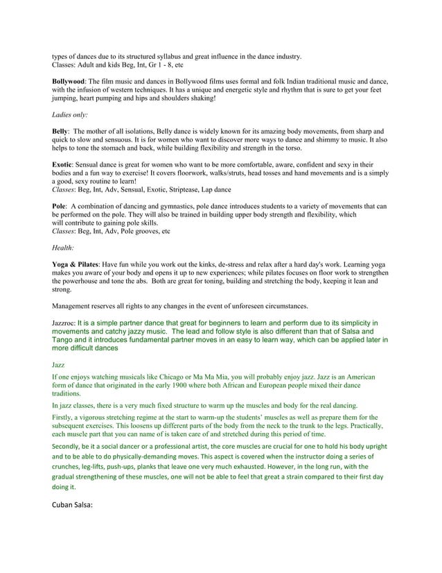 Dance descriptions2 | PDF