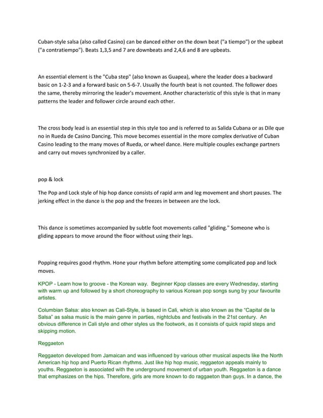 Dance descriptions2 | DOCX