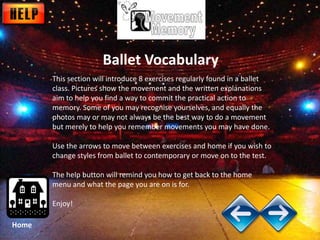 Ballet Vocabulary | PPTX