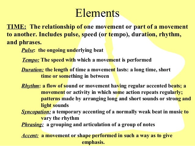 Dance elements