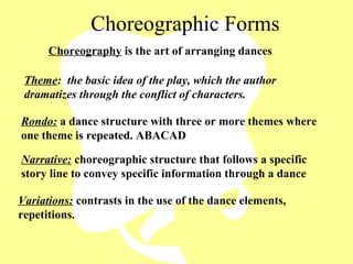 Dance elements | PPT
