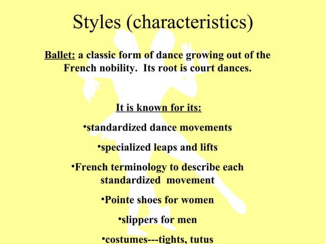 Dance elements