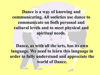 Lets learn and Explore Dance Elements.ppt | Musicals | Genres