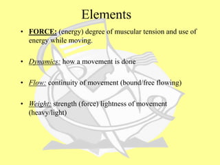 Lets learn and Explore Dance Elements.ppt