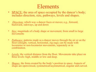 Dance elements power point | PPT