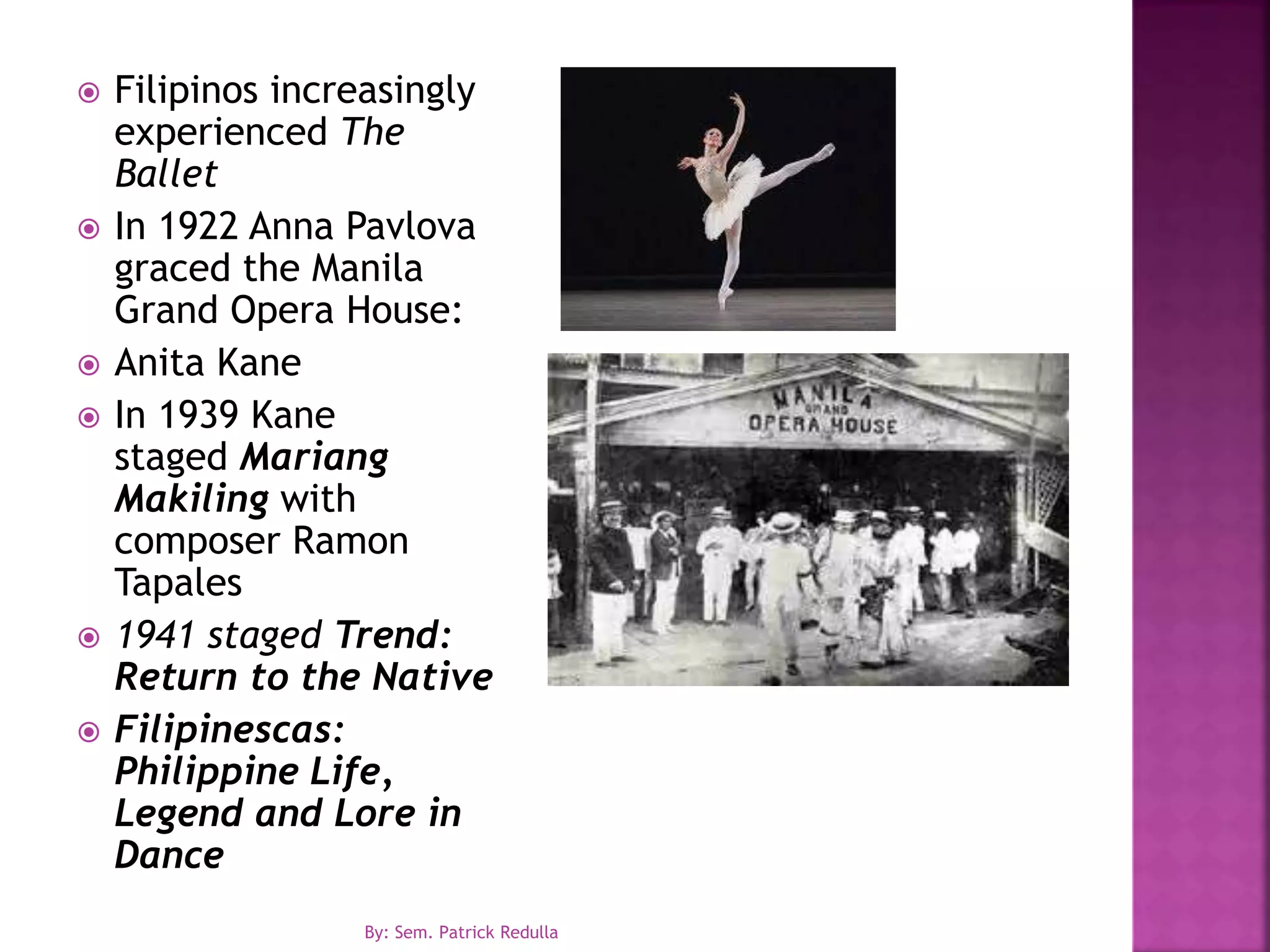 Philippine Dance during American Period | PPTX