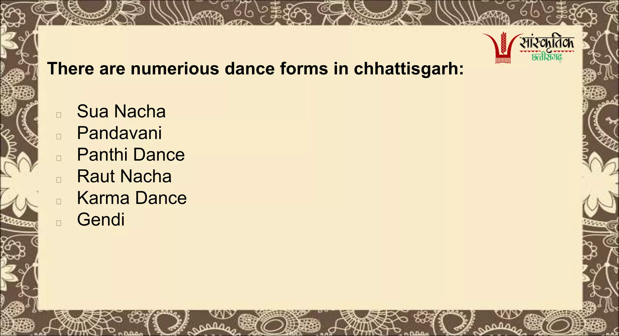 Dance forms of chhattisgarh | PPTX