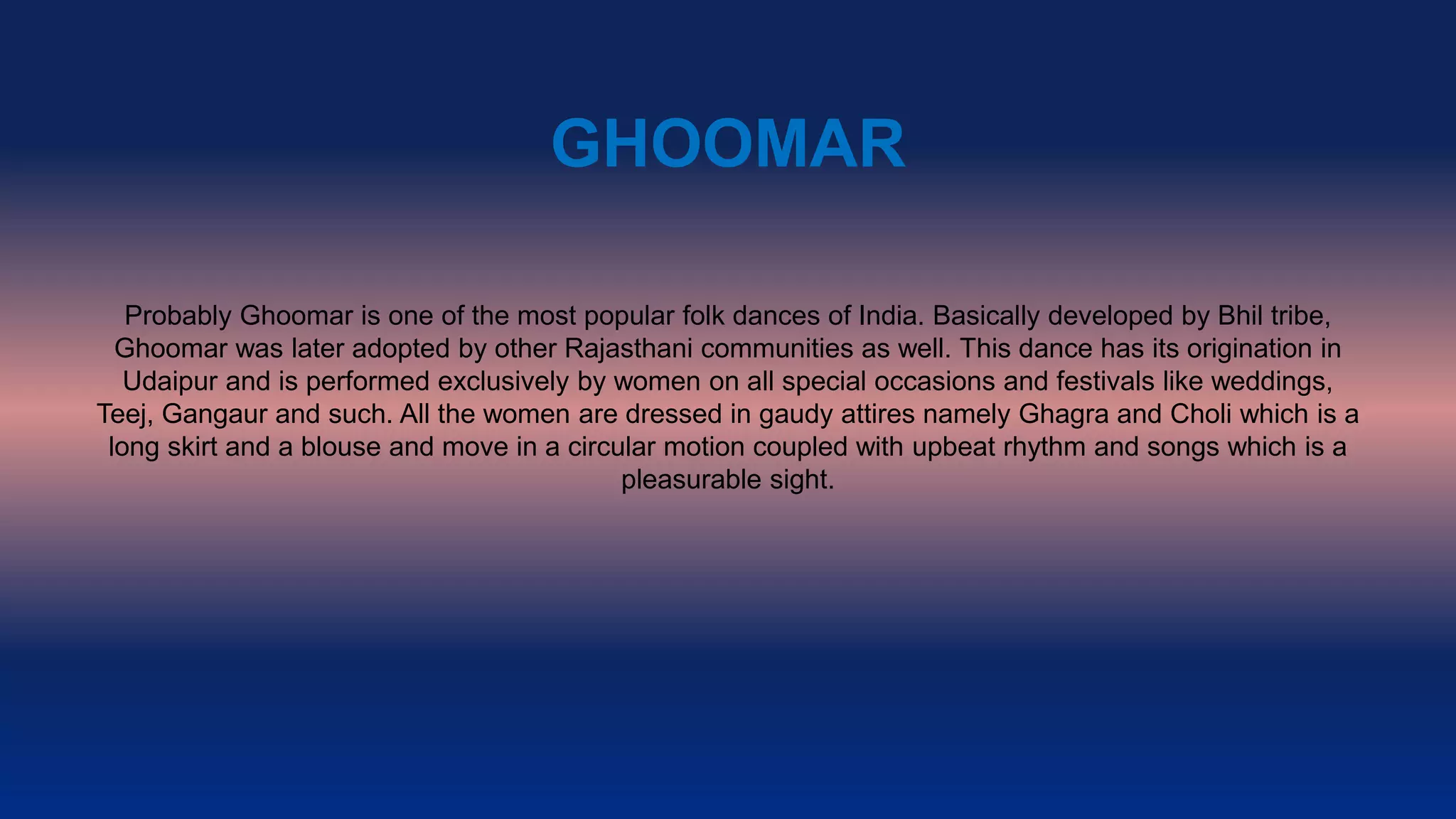 Dance forms of Rajasthan | PPTX