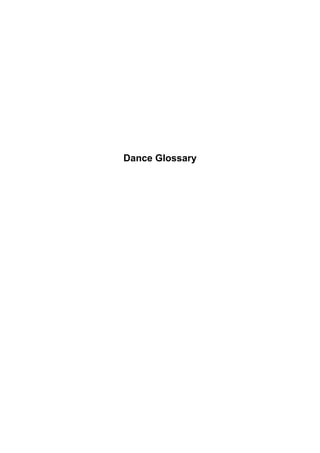Dance glossary 2012_for_2013-2 | PDF