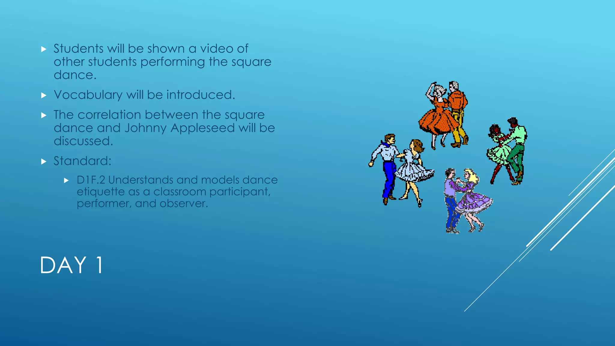 Dance lesson – johnny appleseed | PPT